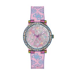 Guess Analoguhr 'GT LOTUS' Damen Gr&ouml;&szlig;e One Size blaumeliert / pink