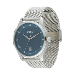 BOSS Analog Watch male Silver size One Size
