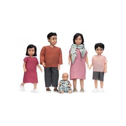 Lundby Puppenset 'Jamie' Jungen Gr&ouml;&szlig;e One Size hellbraun / rosa / magenta / schwarz