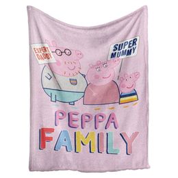 Peppa Pig Decke Gr&ouml;&szlig;e One Size mischfarben / rosa