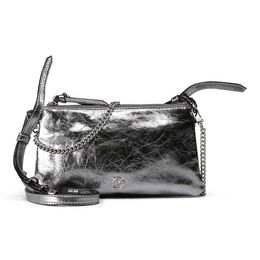 Pinko Schultertasche 'Double Mini' Damen Gr&ouml;&szlig;e One Size silber