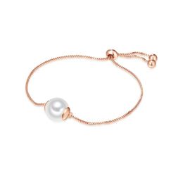 Lulu & Jane Lulu & Jane Armband Damen Gr&ouml;&szlig;e One Size rosegold / wei&szlig;