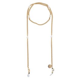 Cheeky Chain Munich Brillenkette 'Diana' Damen Gr&ouml;&szlig;e One Size gold / perlwei&szlig;