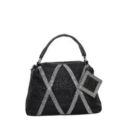 NAEMI Handtasche Damen Gr&ouml;&szlig;e One Size schwarz / silber