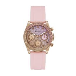 Guess Uhr Damen Gr&ouml;&szlig;e One Size gold / lila / pink