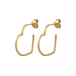 Elli Premium Earrings 'Heart' female Gold size One Size