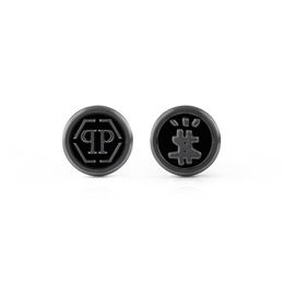 Philipp Plein Jewellery Cufflinks 'Hexagon' male Silver size One Size