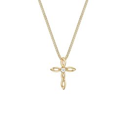 Elli DIAMONDS Necklace 'Kreuz' female Gold size 45