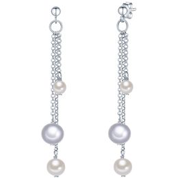 Valero Pearls Ohrringe Damen Gr&ouml;&szlig;e One Size silber / perlwei&szlig;