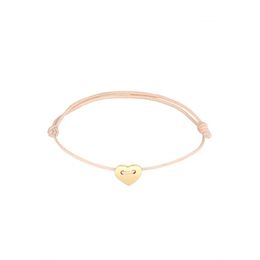 Elli Armband 'Herz' Damen Gr&ouml;&szlig;e 16 gold / apricot