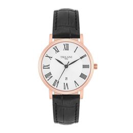 Trilani Analoguhr Damen Gr&ouml;&szlig;e One Size rosegold / schwarz / wei&szlig;