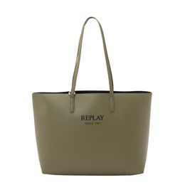 Replay Shopper Damen Gr&ouml;&szlig;e One Size oliv / schwarz