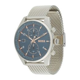 BOSS Analog Watch 'SKYTRAVELLER' male Silver size Onesize