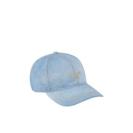 JOOP! Jeans Cap 'Aleyna' Damen Gr&ouml;&szlig;e one size blue denim / dunkelgelb