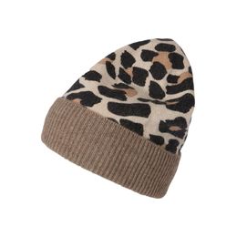 Zwillingsherz Beanie male Beige size One Size