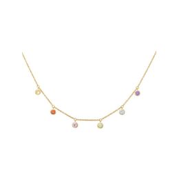 CAI ca&iuml; Kette Damen Gr&ouml;&szlig;e One Size goldgelb / gold / lila / orange / wei&szlig;
