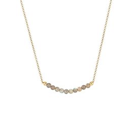 Elli Kette Damen Gr&ouml;&szlig;e 45 gold / grau / perlwei&szlig;