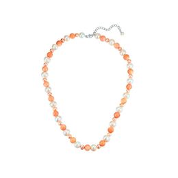 Valero Pearls Kette Damen Gr&ouml;&szlig;e One Size koralle / wei&szlig;