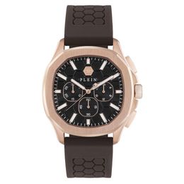 Philipp Plein Watches Uhr Damen Gr&ouml;&szlig;e One Size dunkelbraun / rosegold / schwarz