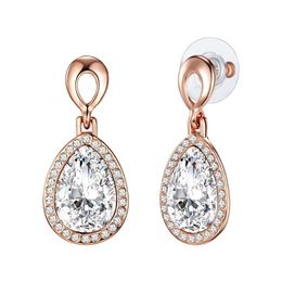 Lulu & Jane Lulu & Jane Ohrringe Damen Gr&ouml;&szlig;e One Size rosegold / transparent