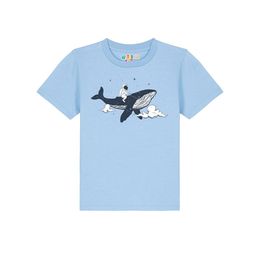 Watabout.kids Shirt 'Spacewhale' boy Blue size 98/104