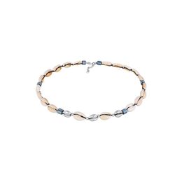Elli Kette 'Choker' Damen Gr&ouml;&szlig;e 36 beige / blau / silber