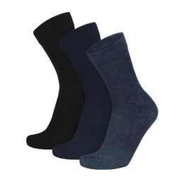 Normani Socks female Blue, Black size 47-50