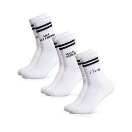 Occulto Athletic Socks 'William' male White size 43-46