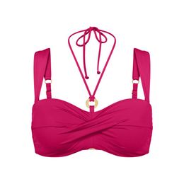 Triumph Damen Balconette-Bikini-Top &raquo;Summer Twist DP&laquo; Eleganz und Komfort lila 42, Cup B