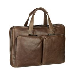 Leonhard Heyden Document Bag 'Porto' male Brown size One Size