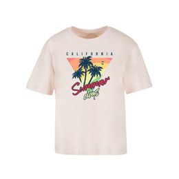 F4NT4STIC T-Shirt 'California Pal Retro' Damen Gr&ouml;&szlig;e S gelb / orange / rosa / rot