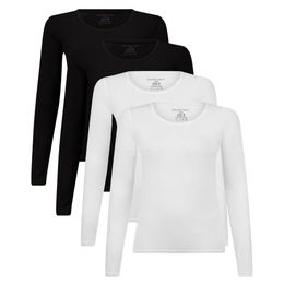 Bamboo basics Shirt Damen Gr&ouml;&szlig;e M schwarz / offwhite