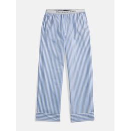 Polo Ralph Lauren Pyjamahose ' Shirting Stripes ' Damen Gr&ouml;&szlig;e XL hellblau / wei&szlig; Winterkleid