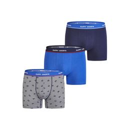 Happy Shorts Boxer shorts ' Jersey ' male Blue size S