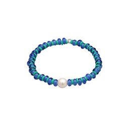 Elli Armband 'Kugel' Damen Gr&ouml;&szlig;e 16 blau / gr&uuml;n / silber / wei&szlig;