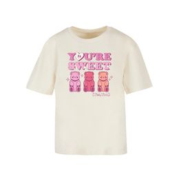 F4NT4STIC Shirt 'Valentinstag You're Sweet Gummy Bears' female Beige size M