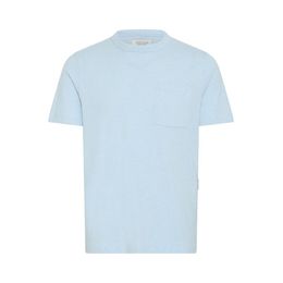 Casual Friday Shirt ' CFJASPER m&eacute;lange tee with chest pocket ' male Blue size L