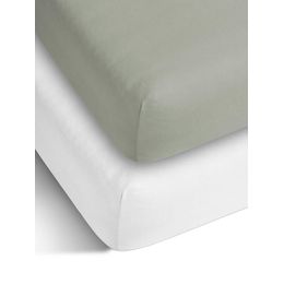 Aspero Bed Sheet male Green, White size One Size