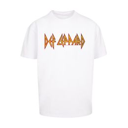 F4NT4STIC T-Shirt 'Def Leppard' Herren Gr&ouml;&szlig;e L zitronengelb / schwarz / wei&szlig;