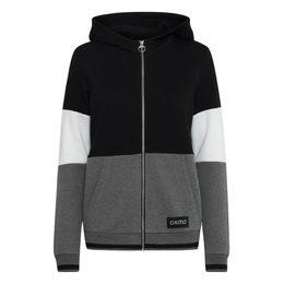 oxmo Sweatjacke 'Anna' Damen Gr&ouml;&szlig;e L grau / schwarz / wei&szlig;