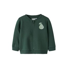 name it Sweatjacke 'NBMVONNE' Gr&ouml;&szlig;e 62 mint / dunkelgr&uuml;n