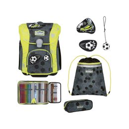 Scout Micro Superflash Extreme Schulranzen-Set 4-tlg. Soccer Star in grau | Gr.: onesize