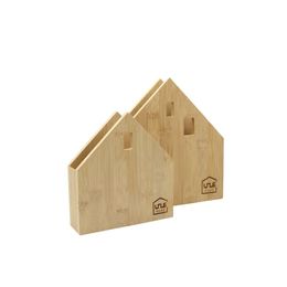UNUS Serviettenhalter Haus Bambus in Natur | Gr.: onesize