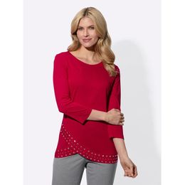 Sieh an! 3/4-Arm-Shirt in rot | Gr.: 40