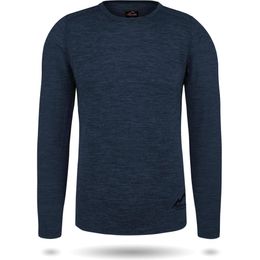 Normani Outdoor Sports Herren Merino Langarm Melbourne in Navy | Gr.: M