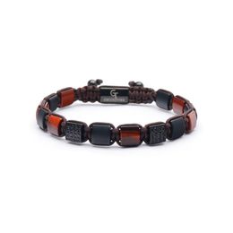 Gt Collection Bracelet 'Flat-Bead' male Red size One Size