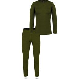 Normani Outdoor Sports Damen Merino Unterw&auml;sche-Set Mandurah/Perth in Gr&uuml;n | Gr.: XL