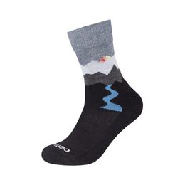 Camano Socken merino wool trekking 1er Pack function in Schwarz | Gr.: 43-46