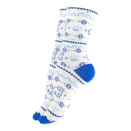 Vincent Creation Socken Damen Gr&ouml;&szlig;e 36/40 blau / hellblau / wei&szlig;