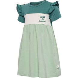 Hummel Kinder-Maxikleid "Hmltalya Dress S/S" in Gr&uuml;n | Gr.: 74